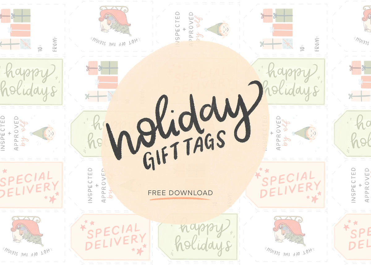 FREE Printable Holiday Gift Tags – ROOLEE
