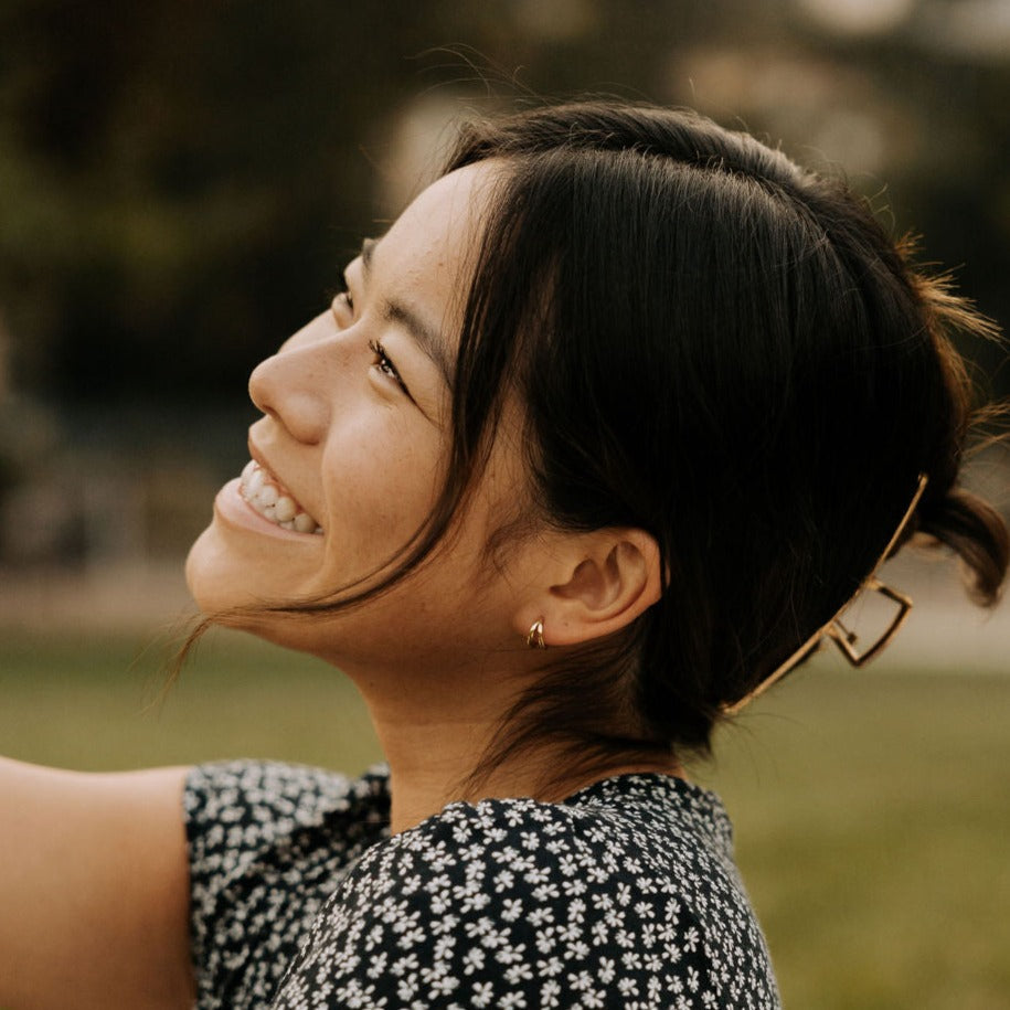 Sadie Double Band Hoops – ROOLEE