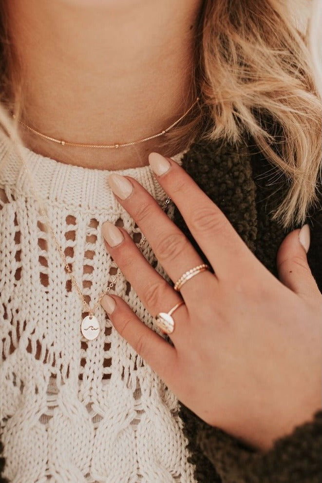 Annie Gold Filled Satellite Necklace – ROOLEE