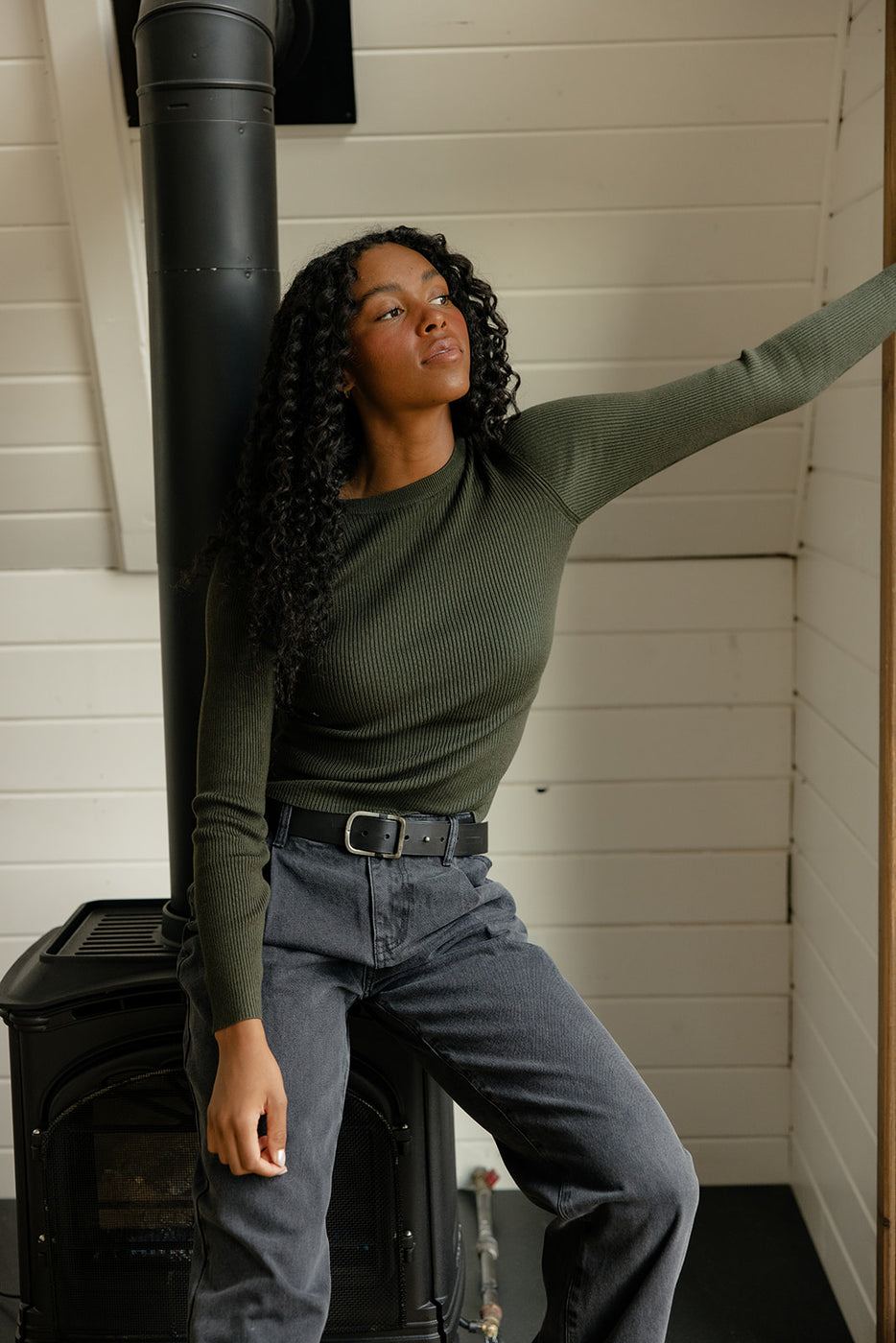 Carly Ribbed Long Sleeve – ROOLEE