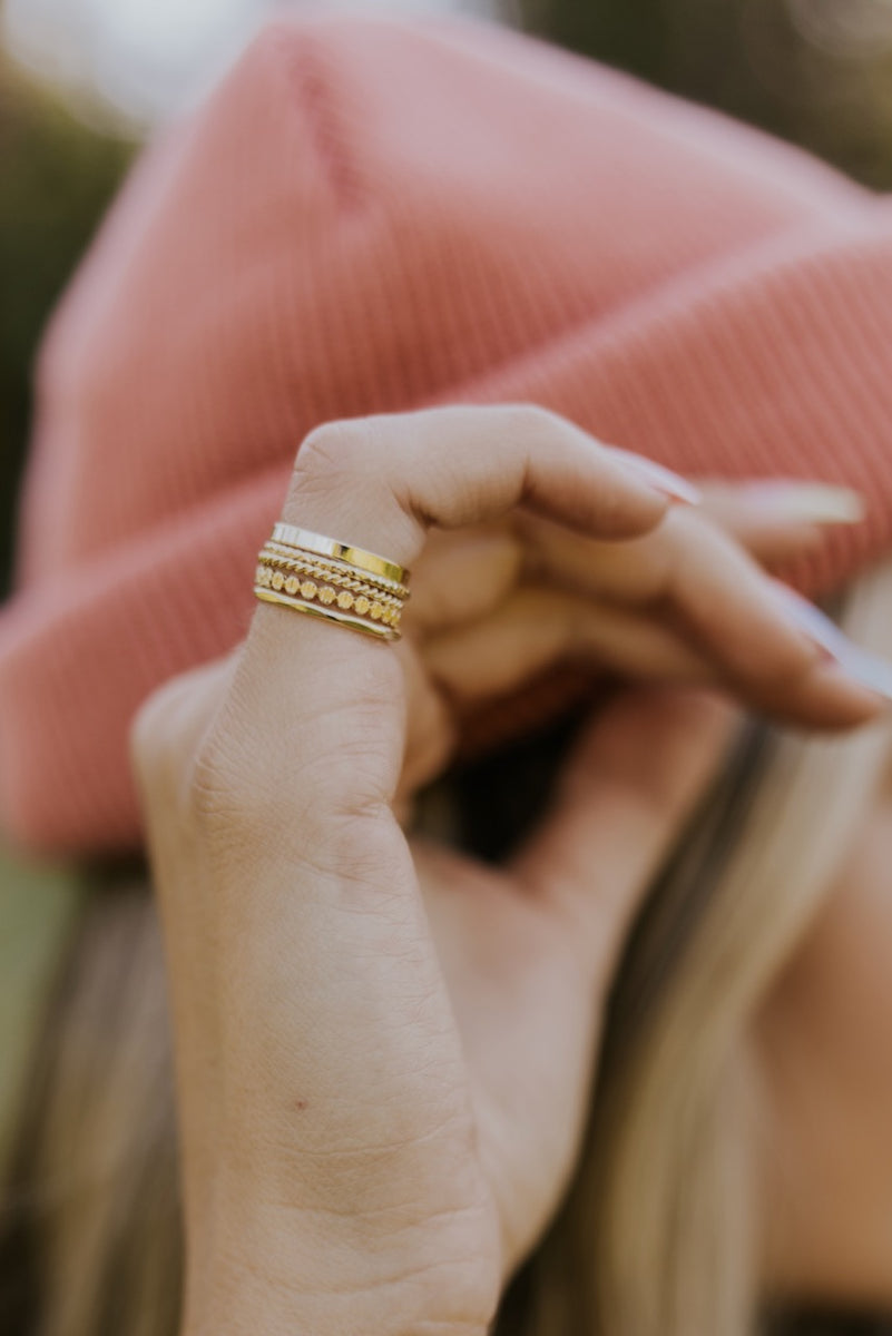 Gold Ring Stack Set - Women's Gold Accessories | ROOLEE