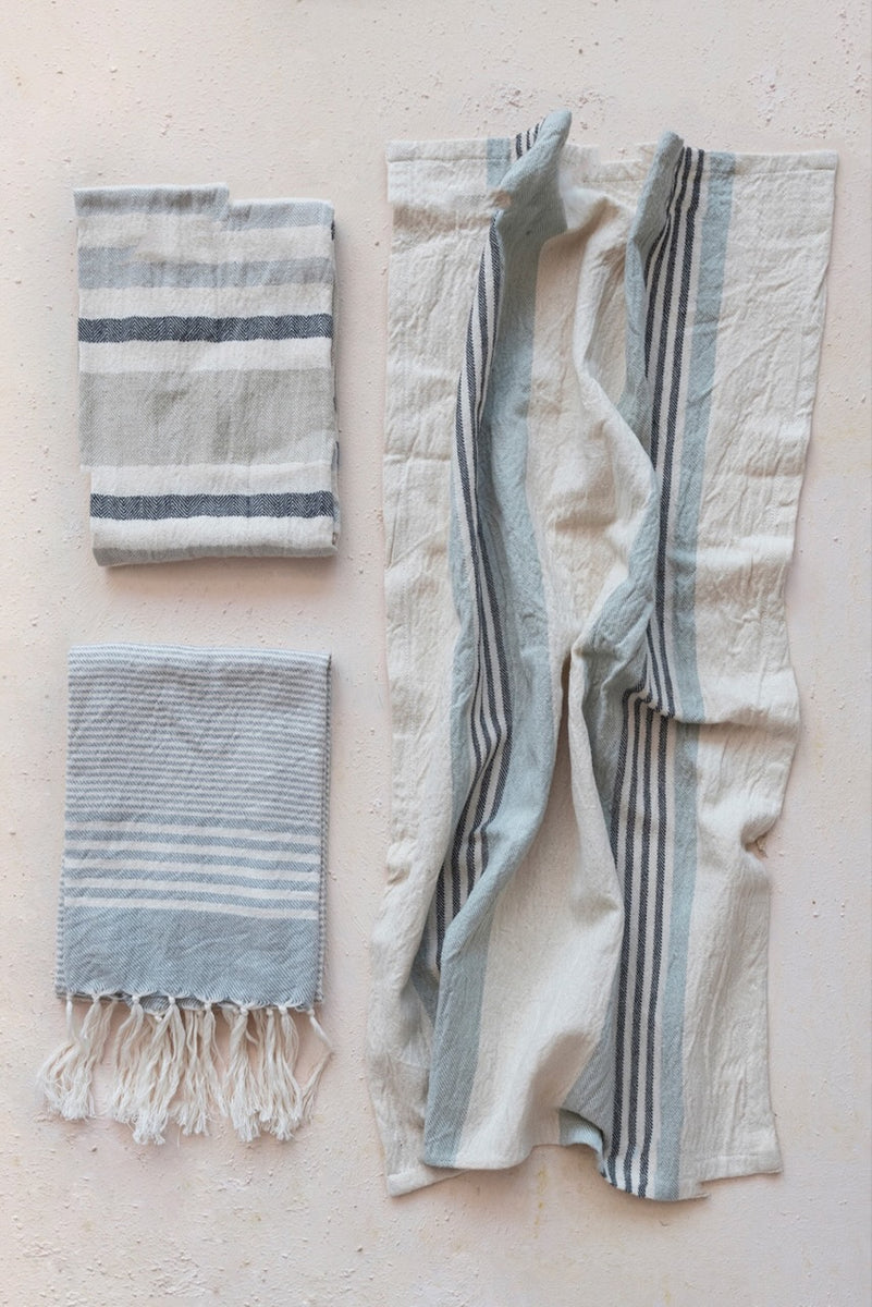 Tea Towel Sets - Grey And Blue Tea Towels | ROOLEE Home